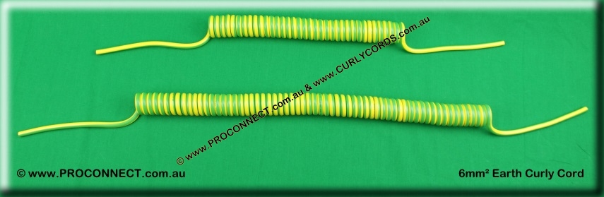 Earth Single Core Curly Cords – www.CURLYCORDS.com.au